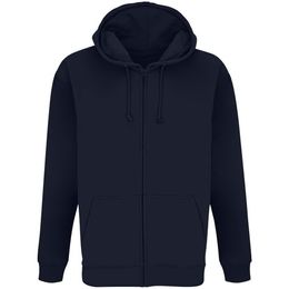 SOLS - "Carter" Hoodie mit durchgehendem Rei&szlig;verschluss f&uuml;r Herren/Damen Unisex (Dunkelblau)