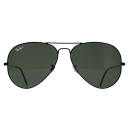 Lunettes De Soleil Ray-Ban Aviator 3025 Noir Vert Polaris&eacute; 002/58
