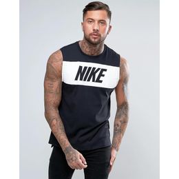 Nike Herren Retro Logo Weste In Schwarz