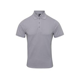 Premier Herren Coolchecker Plus Pique Polo mit CoolPlus (Silber)