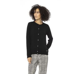 Baldinini Trend Damen schwarzer Wollpullover