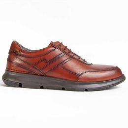 Purapiel Oxford-Schuh Confore4 Braun