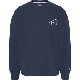 Tommy Jeans Sweatshirts Signature Crew Sweatshirt Blau