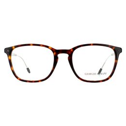 Giorgio Armani Rechteckig Herren Dunkel Havanna Brillenfassungen
