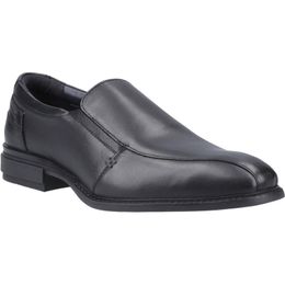 Pod Spear Leder Herren Schwarz Slip-On Schuhe