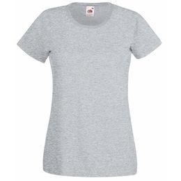 Fruit of the Loom Damen/Damen Lady-Fit Valueweight Kurzarm-T-Shirt (5er Pack) (Heather Grey)