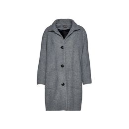 Grauer Mantel aus Wollmischung von Conquista Fashion