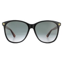 Gucci Sonnenbrille GG0024S 003 Schwarz Braun Grau Gradient