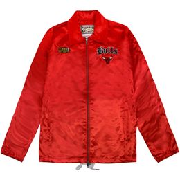 Mitchell & Ness Mitchell & Ness Chicago Bulls NBA Old English Faded Satinjacke