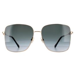 Jimmy Choo HESTER/S 2M2 9O goud grijs gradi&Atilde;&laquo;nt zonnebril