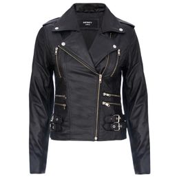 Damen Leder Brando Bikerjacke-Loddon