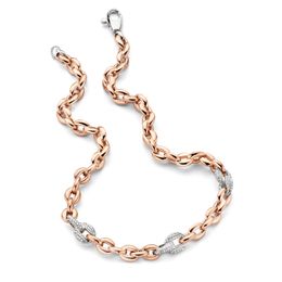 Orphelia Halskette f&uuml;r Damen, Sterling-Silber 925, Ros&eacute;, ZK-7160