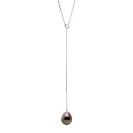 Halskette LASSO &ndash; Echte Zuchtperle Birne 8-9 mm