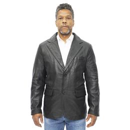 Herren-Blazerjacke aus Leder mit 2 Kn&ouml;pfen &ndash; Hamilton