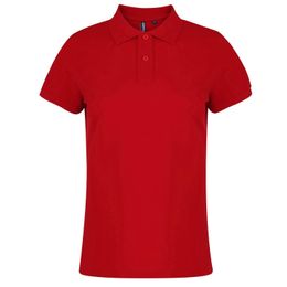 Asquith & Fox - Unifarbenes Poloshirt - Damen (Rot)