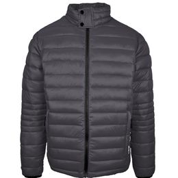 Plein Sport Schlichte wattierte Jacke Grau