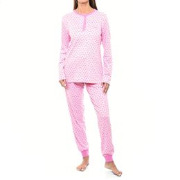 KLP1 Damen-Winterpyjama mit langen &Auml;rmeln
