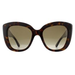 Gucci Cat Eye Sonnenbrille f&uuml;r Damen in Havanna Braun mit Farbverlauf