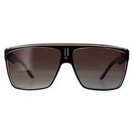 Carrera Schild Unisex Schwarz Gold Braun Polarisiert 22