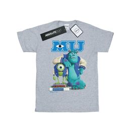 Disney - "Monsters University Poster" T-Shirt f&uuml;r Damen (Grau)