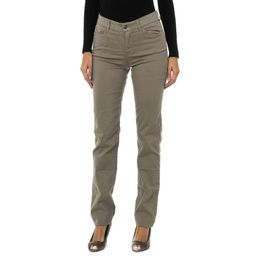 Armani Lange Hose aus Stretchgewebe in normaler Passform 6Y5J18-5N0RZ Frau