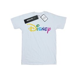 Disney - "Colour Logo" T-Shirt f&uuml;r Damen (Wei&szlig;)