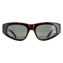 Balenciaga Oval Damen Dark Havana Green BB0095S