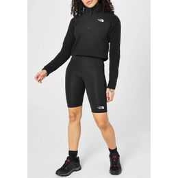 The North Face Womens 100 Glacier Cropped &frac14; Zip Fleece in schwarz