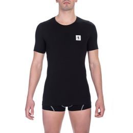 Bikkembergs Schwarzes Baumwoll-T-Shirt