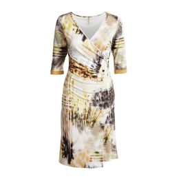 Faux-Crossover-Printkleid