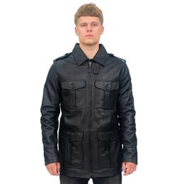 Herren Lederparka Safari-Mantel-Mesa Verde
