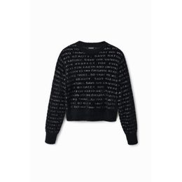 Desigual Damen Schwarz Strickware