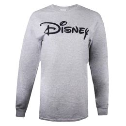 Disney - T-Shirt f&uuml;r Damen Lang&auml;rmlig (Grau)