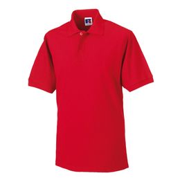 Russel Athletic Russell - Poloshirt Strapazierf&auml;hig f&uuml;r Herren (Leuchtend Rot)