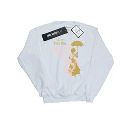 Disney - "Mary Poppins Floral Silhouette" Sweatshirt f&uuml;r M&auml;dchen (Wei&szlig;)