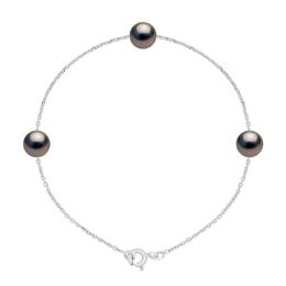 Armband TRIO - 3 echte Tahiti-Zuchtperlen, rund 7-8 mm