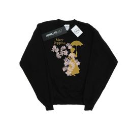 Disney - "Mary Poppins Floral Silhouette" Sweatshirt f&uuml;r M&auml;dchen (Schwarz)