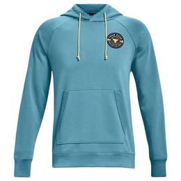Under Armour Project Rock Mens Blue Heavy Gewicht Terry Hoodie