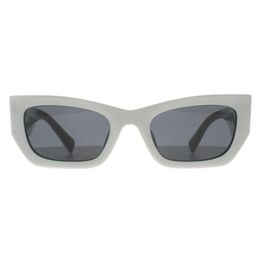 Miu Miu MU09WS 1425S0 wei&Atilde;&Yuml; dunkelgrau Sonnenbrille
