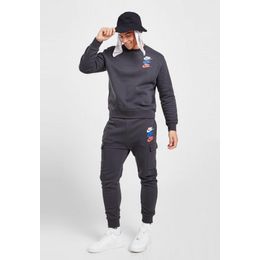 Nike Herren Standard Issue Crew-Trainingsanzug in dunklem Rauchgrau