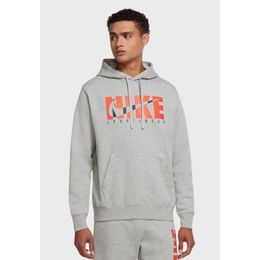 Nike Herren Sportswear Fleece-Kapuzenpullover in Grau