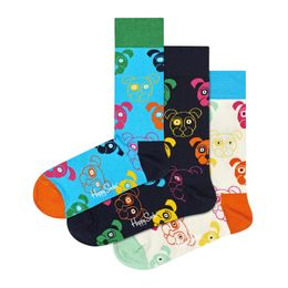 Happy Socks Gl&uuml;ckliche Socken - Neuheit Hund Socken Geschenk-Box - Hund