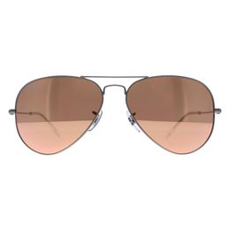 Ray-Ban Lunettes De Soleil Aviator 3025 019/Z2 Miroir Brun Argent&eacute; Rose