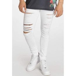 Criminal Damage Kriminelle Sch&auml;den Camden Mens White Jeans