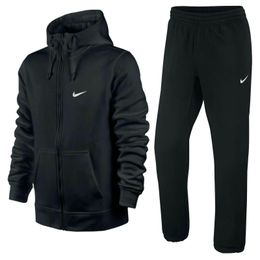 Nike Herren Club Fleece Komplett-Trainingsanzug-Set Schwarz