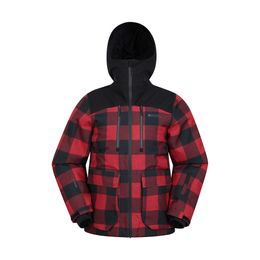 Mountain Warehouse Herren Drayton wasserdichte Skijacke (Rot/Schwarz)