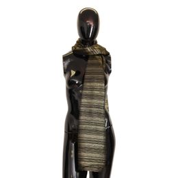 Dolce & Gabbana Dolce & Gabbana Damen Metallic Gold Seide Stretch Schal Wrap Schal