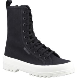 Superga 2641 Alpina High Baumwollmischung Damen Schwarz Stiefel