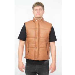 Klassische Herren-Pufferweste aus Leder &ndash; Nottingham
