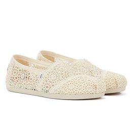 Toms Shoes Toms Apargata Crochet Natural Espadrilles Damen Beige Sandale